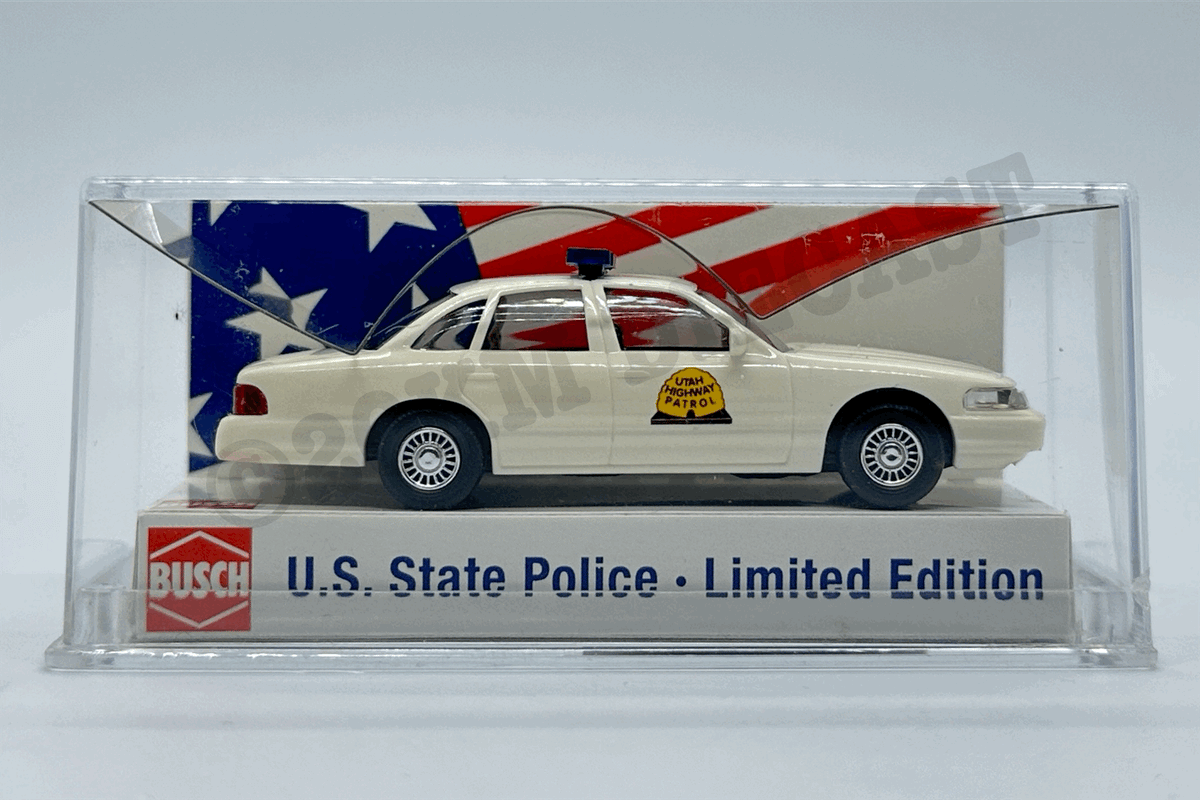 Busch 1/87 1997 Ford Crown Victoria - Utah Highway Patrol – 20KM Diecast