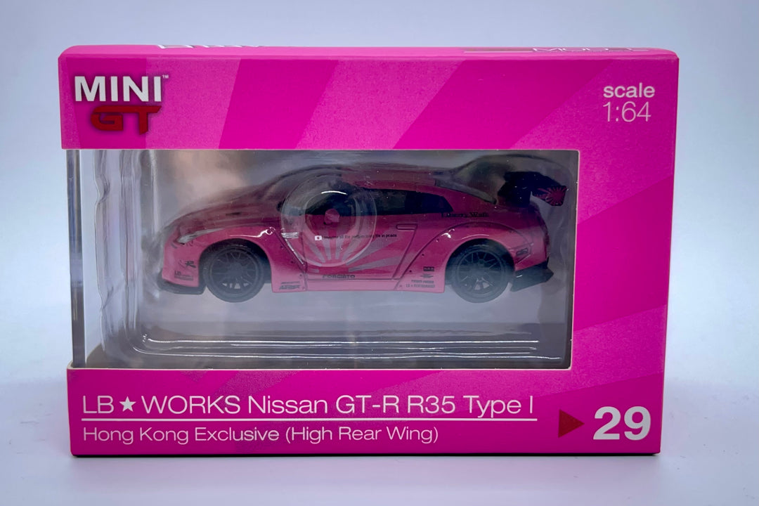 Mini GT No.29 LB Works Nissan GTR Pink (Hong Kong Exclusive) – 20KM Diecast