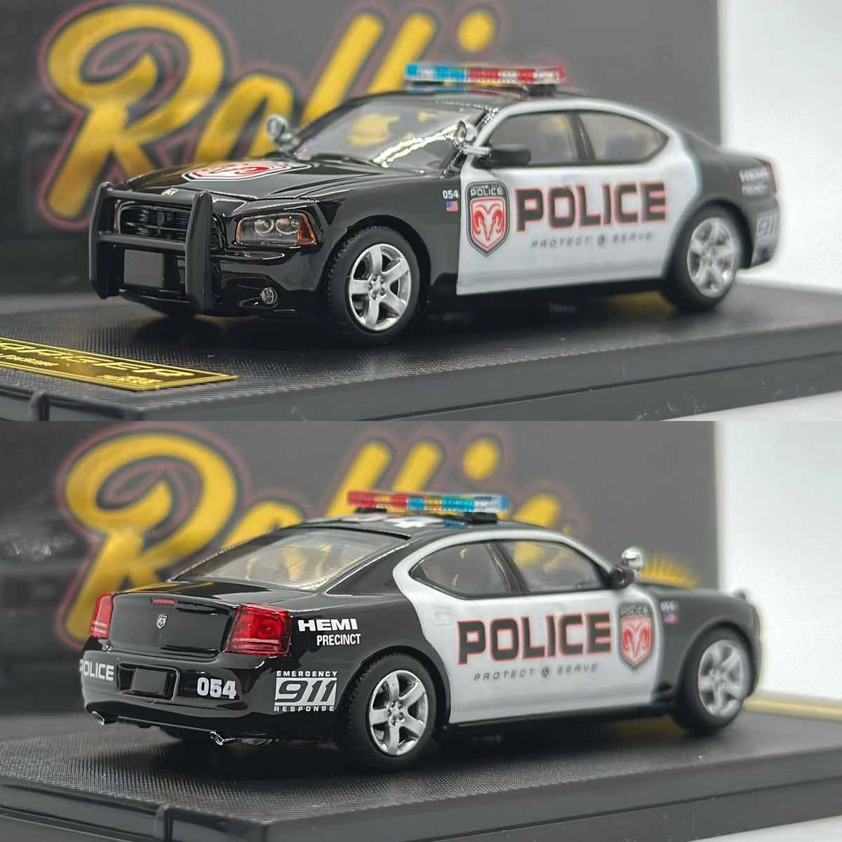 Rollin 1/64 Dodge Charger Police Package - Show Car – 20KM Diecast