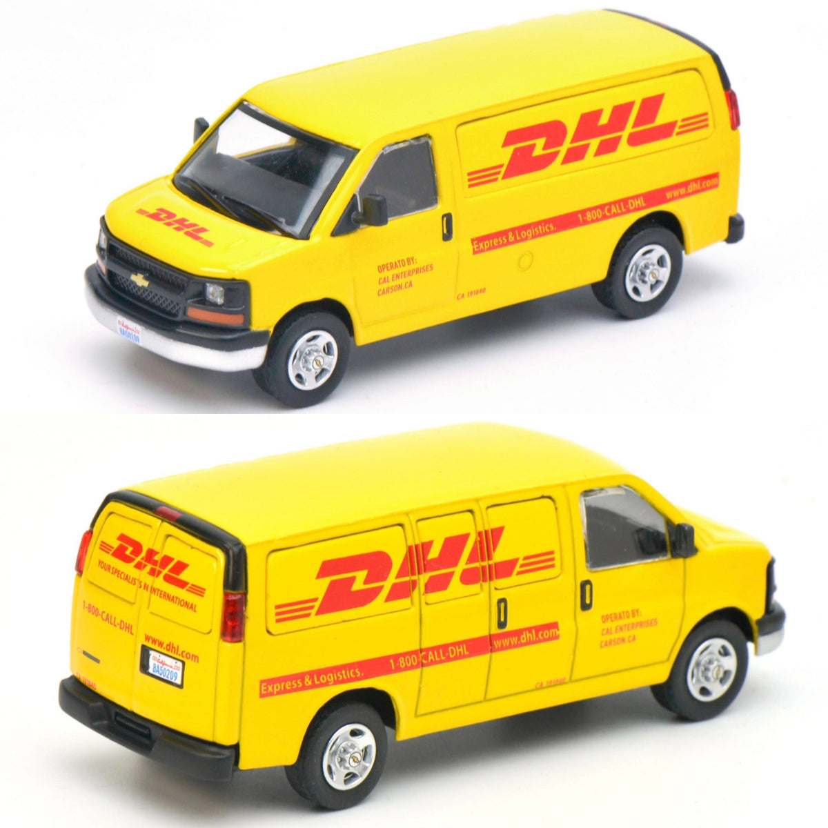 596 Model 1/64 Chevrolet Express - DHL – 20KM Diecast