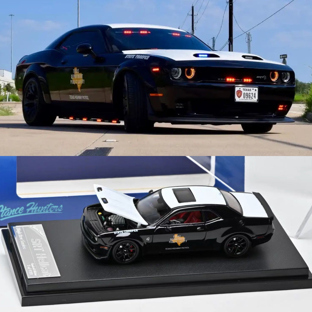 Stance Hunters 1/64 Dodge Challenger SRT Hellcat - Texas State Trooper ...