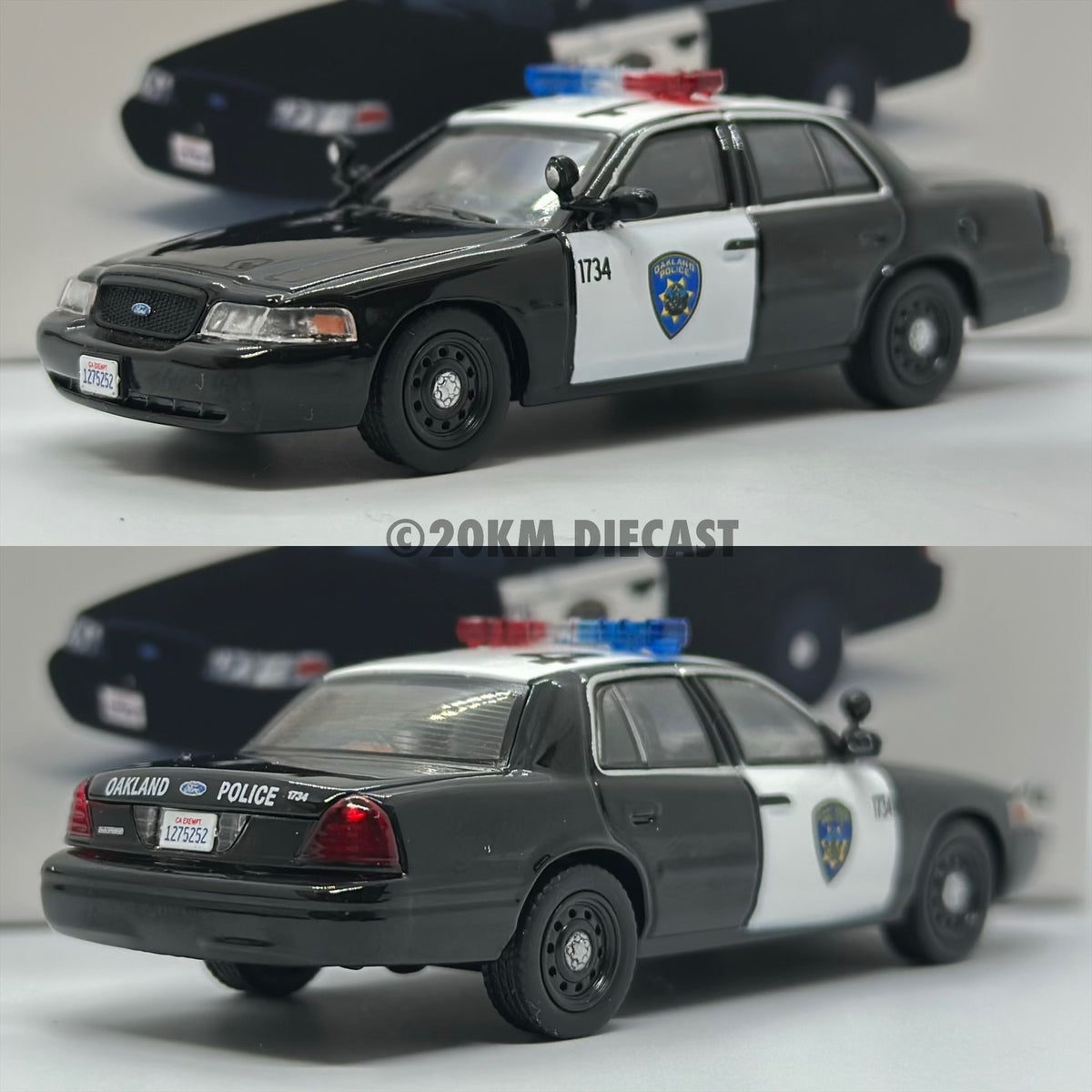 596 Model 1/64 Ford Crown Victoria Police Interceptor - Oakland Police ...