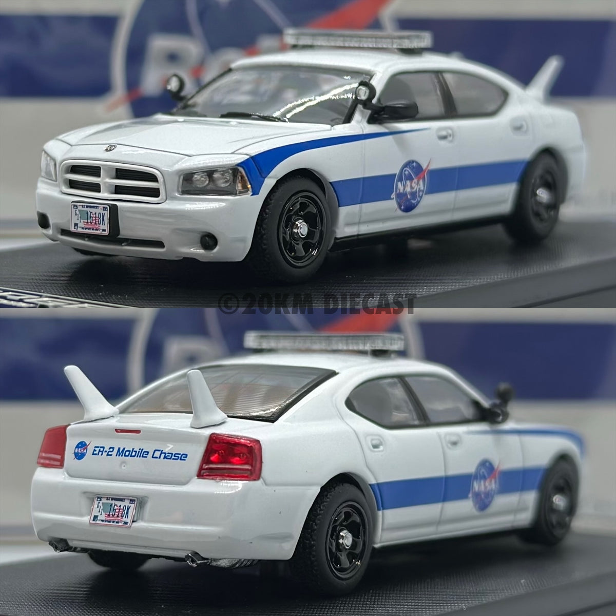 Rollin 1/64 Dodge Charger Police Package - NASA – 20KM Diecast