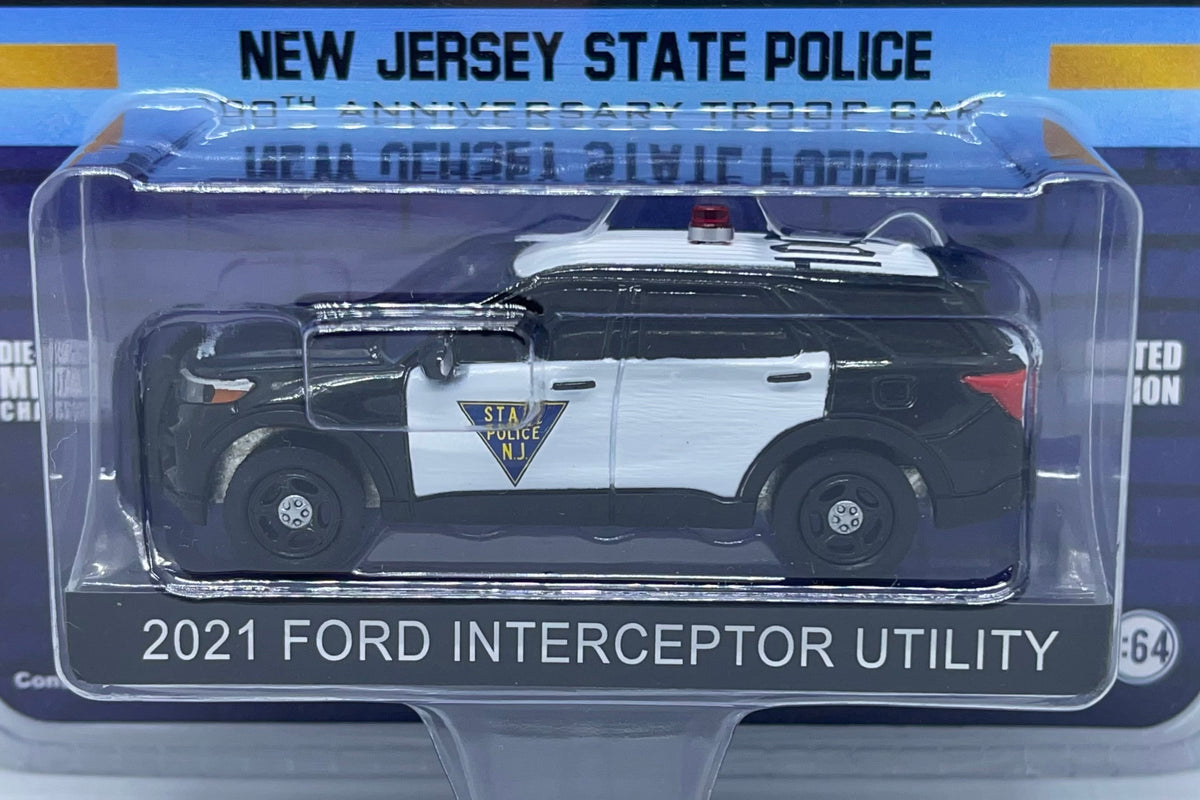 Greenlight 1/64 2021 Ford Police Interceptor Utility- New Jersey State ...