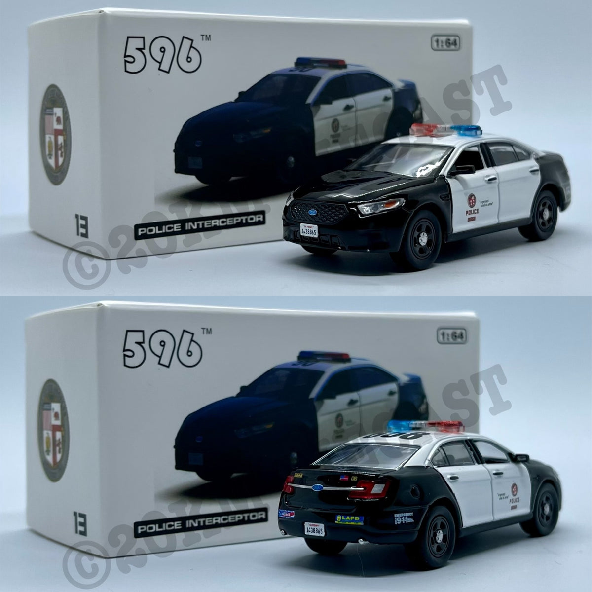 596 Model 1/64 2013 Ford Police Interceptor Sedan - Los Angeles Police ...