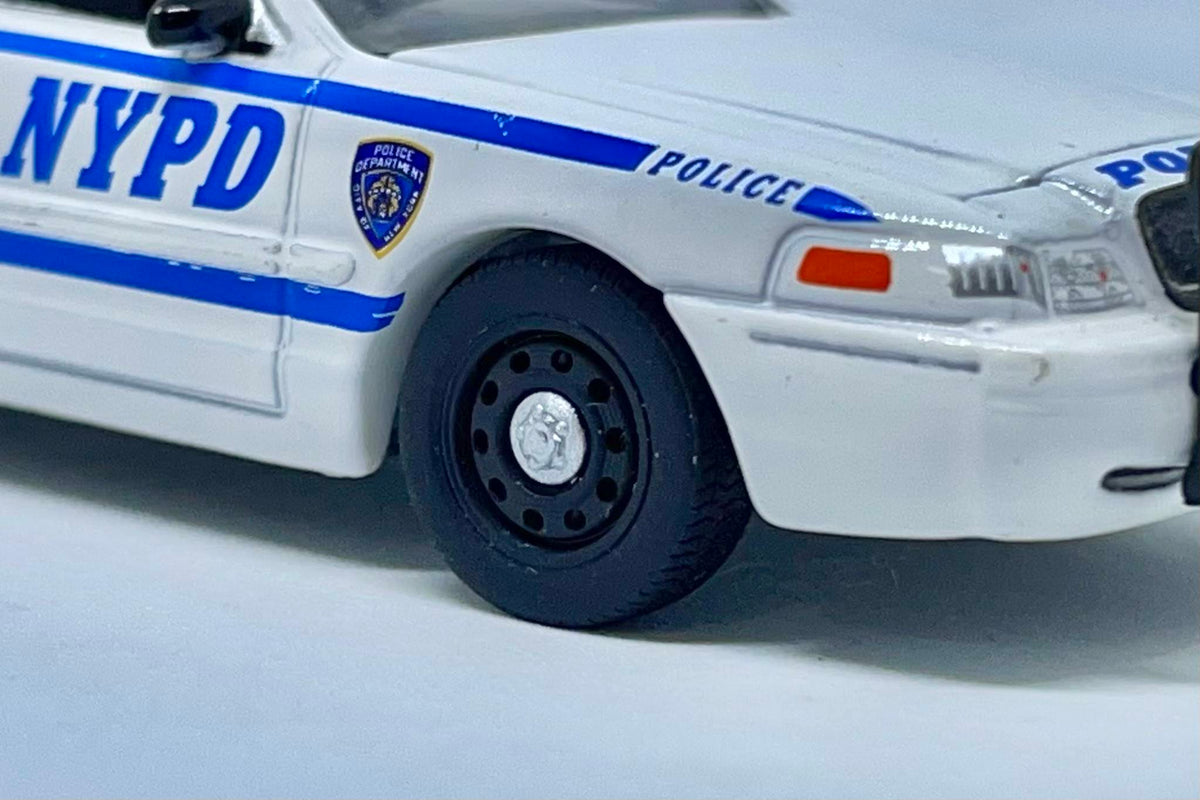 1/64 Ford Crown Victoria Police Interceptor Wheels – 20KM Diecast